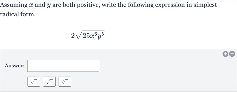 (Solved)-Assuming x and y are both positive, write the following ex